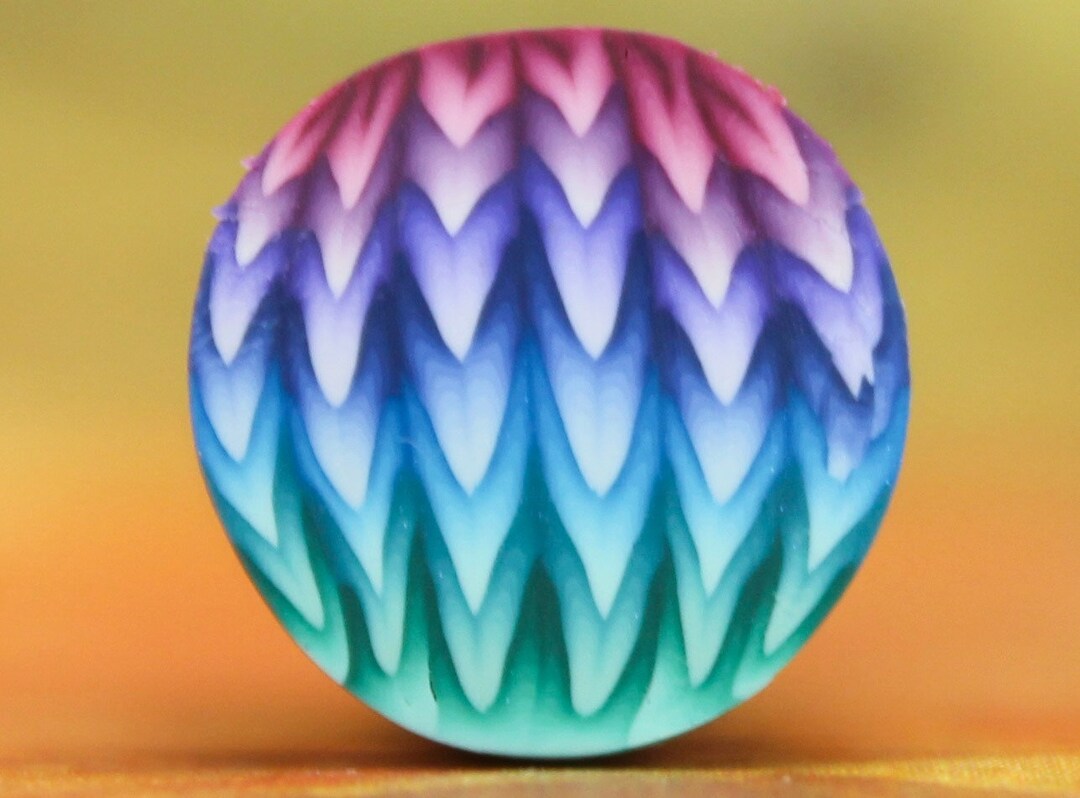 Polymer Clay Rainbow Circle Cane 2E wishful Thinking Cane Series - Etsy