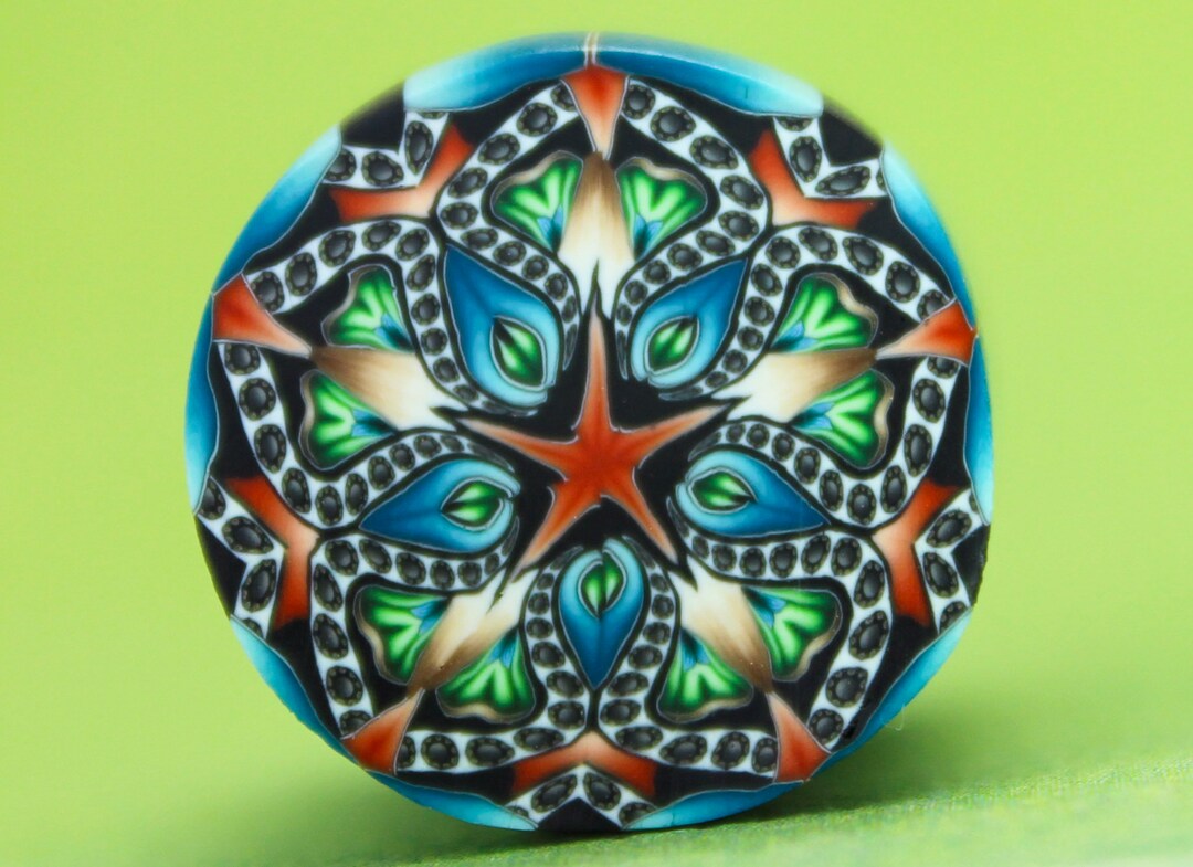 30% OFF SALE Medium Polymer Clay Kaleidoscope Cane (3B) - Etsy