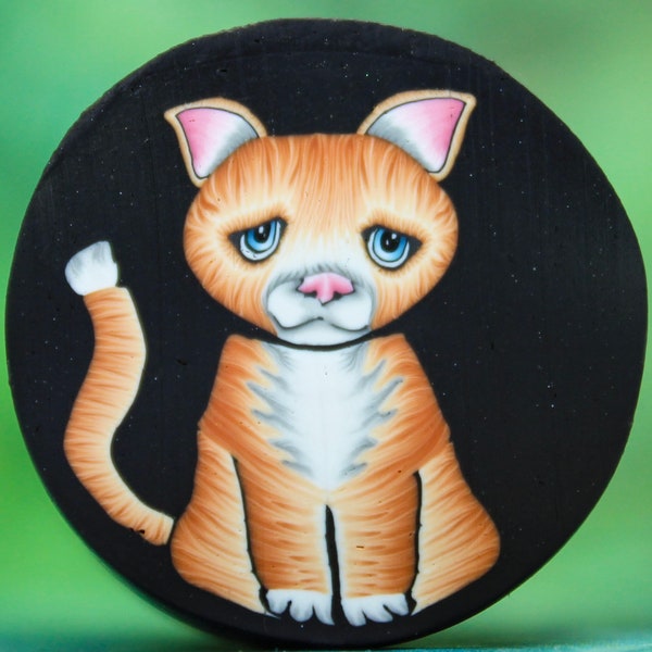 Polymer Clay Cat - Etsy