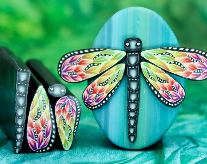 Polymer Clay Cane Dragonfly Kit, Set of 4 Canes (30cc) Example Projects ...