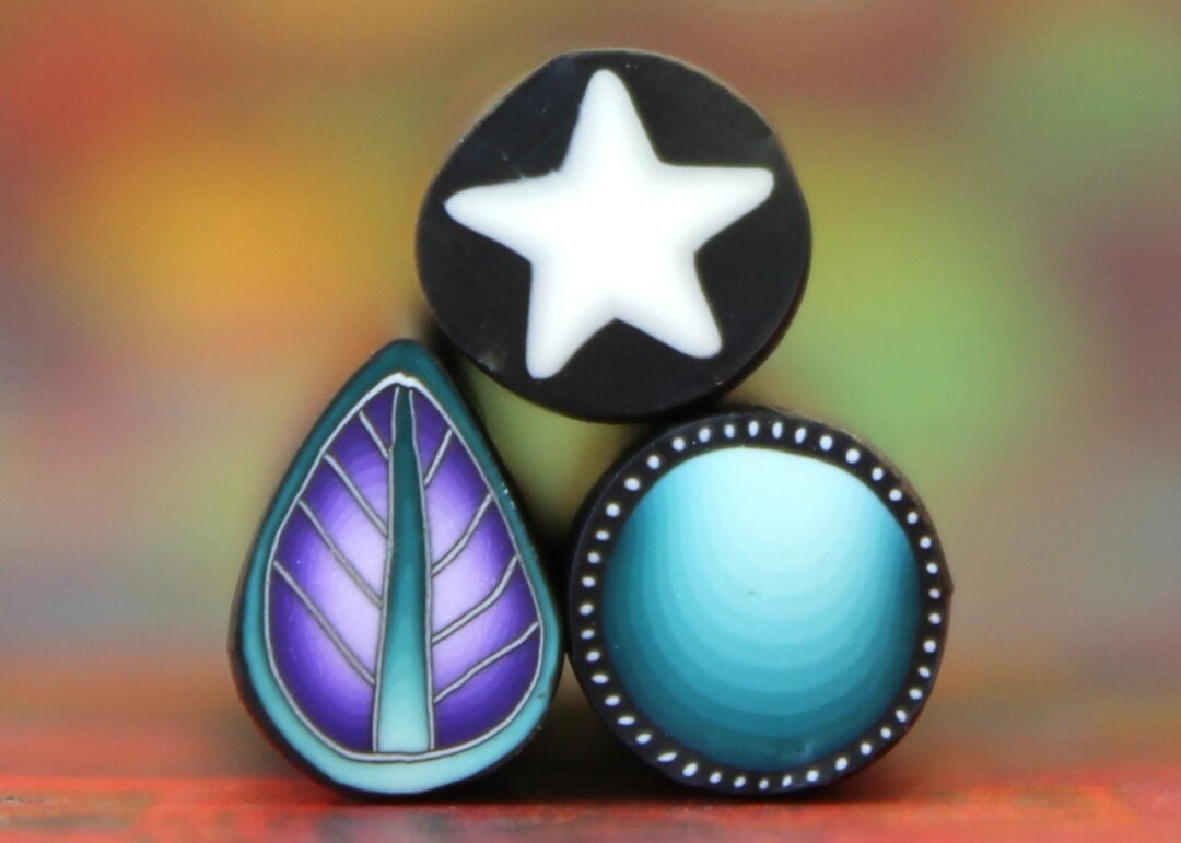 MINI Set of 3 Polymer Clay Canes - "sweet Cara Line" (8cc) - Etsy