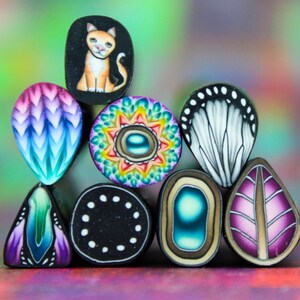 Quantity Discount Bundle, Set of 8 Polymer Clay Mini Canes 34ee - Etsy