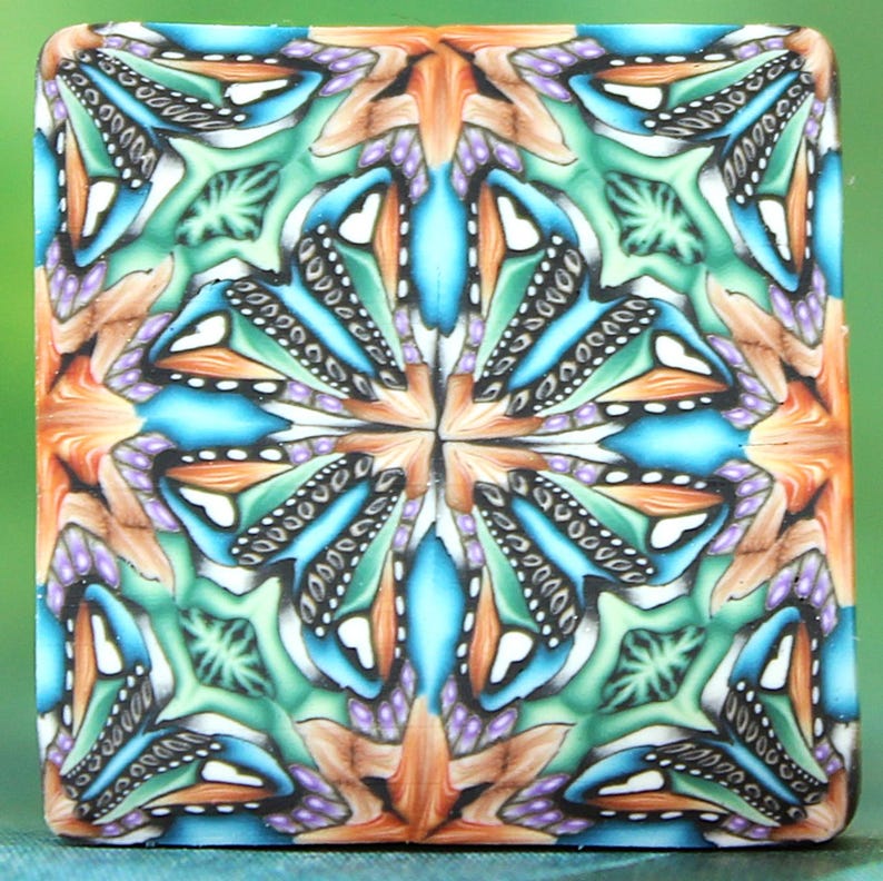 HALF PRICE SALE 2026 Polymer Clay Square Kaleidoscope Cane (1aa) - Etsy