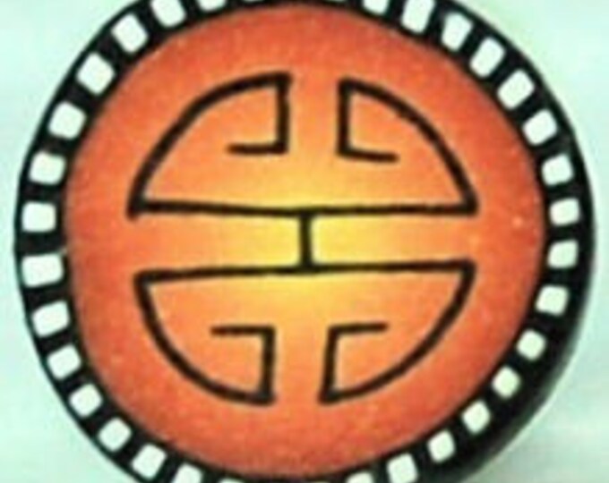 Chinese Sho Symbol Mini Circle Polymer Clay Cane - Etsy