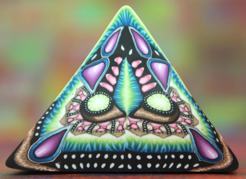 HALF PRICE SALE 2026 Large Polymer Clay Triangle Cane (14dd) - Etsy UK