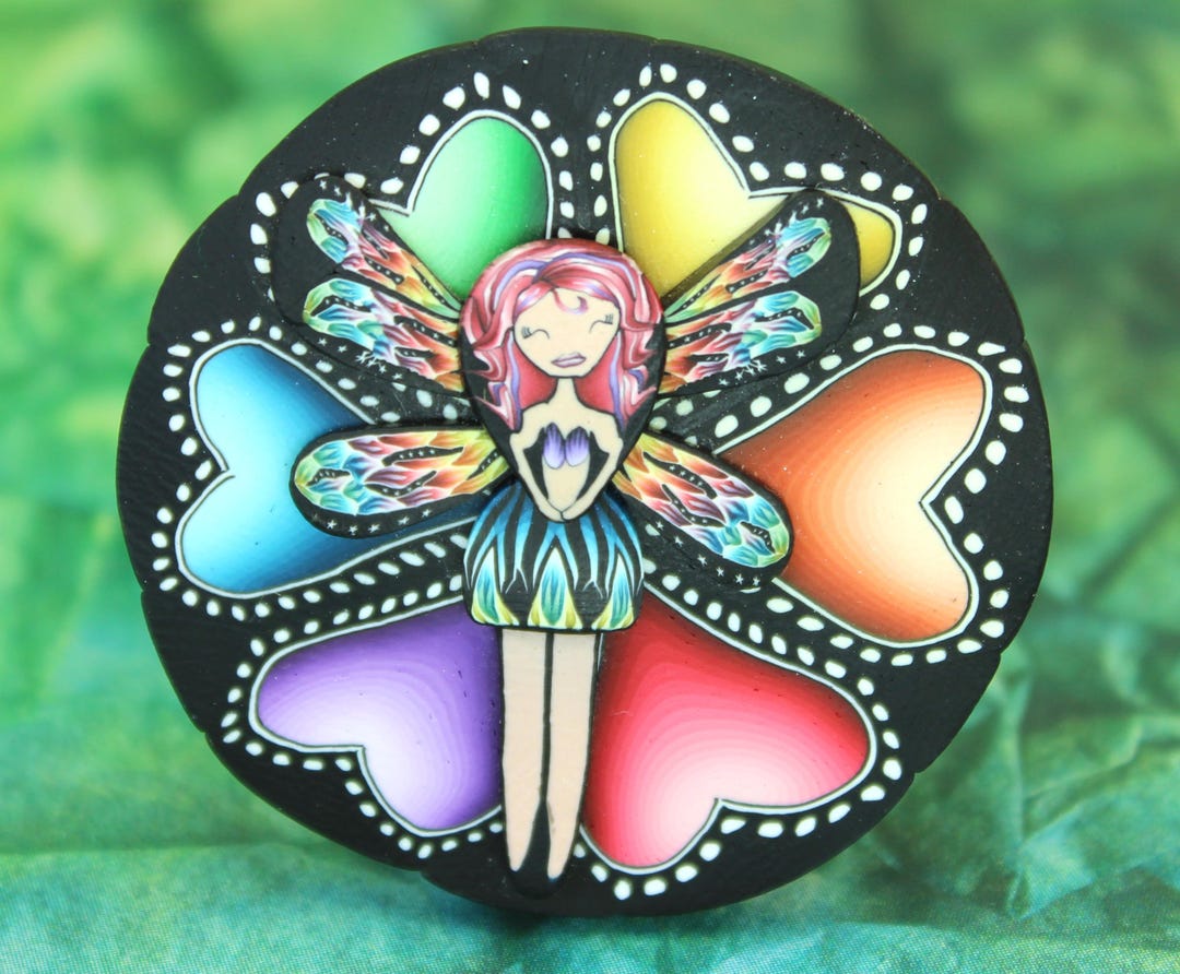 Polymer Clay Large Fairy Fridge Magnet (D) - Etsy