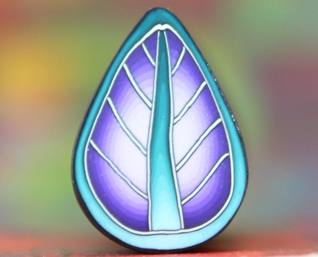 Small Polymer Clay Leaf Cane sweet Cara Line 14A - Etsy