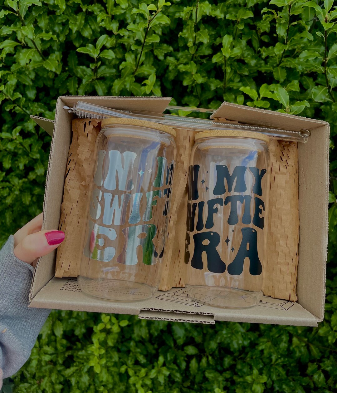 Taylor Swift Glass Tumbler / Iced Coffee Cup / in My Swiftie Era ...