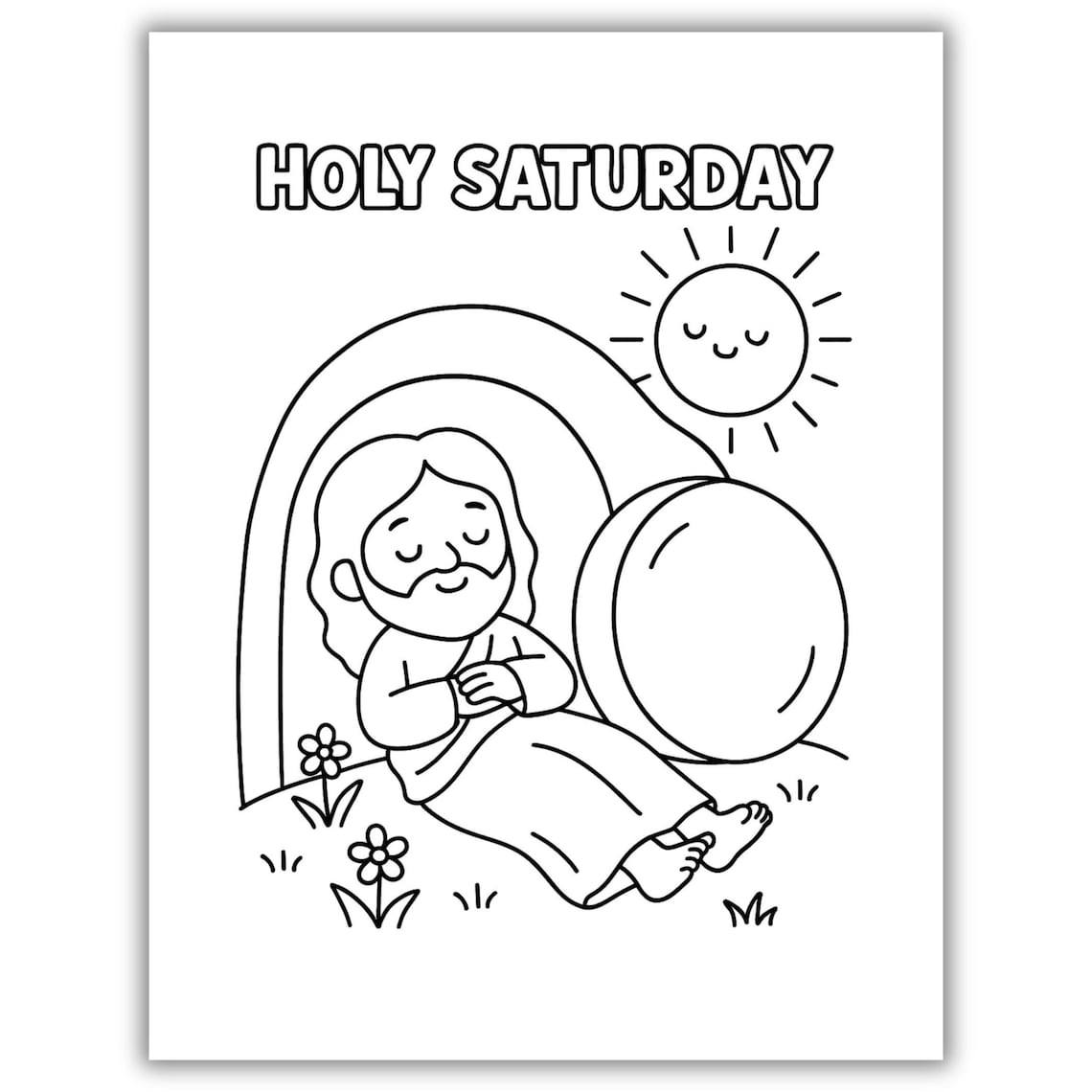 Holy Saturday Coloring Pages for Kids - Etsy