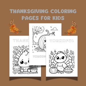 Thanksgiving Coloring Pages for Preschool and Kindergarten Kids, Autumn ...