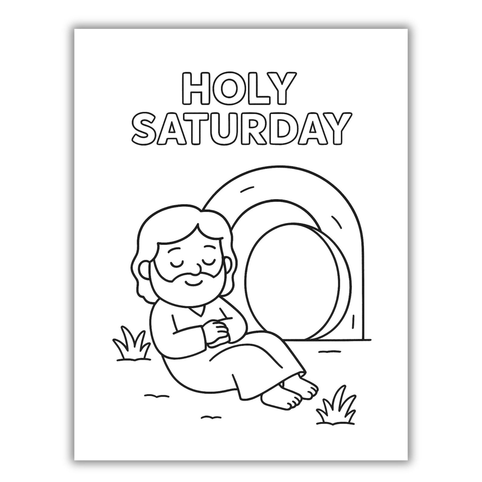 Holy Saturday Coloring Pages for Kids - Etsy
