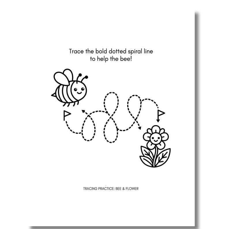 Toddler Line Tracing Printable Book - Etsy UK