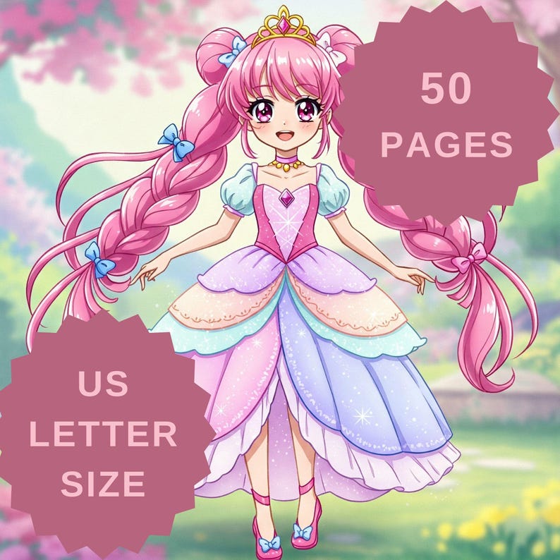 Princess Coloring Pages for Kids, 50 Coloring Pages, Princess Coloring ...