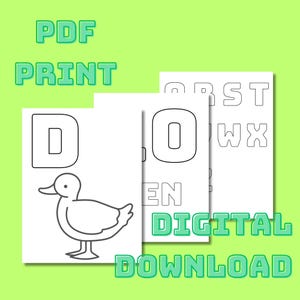 Fun Animal ABC & 123 Coloring Pages, Perfect Gift for Kids 3-7 ...