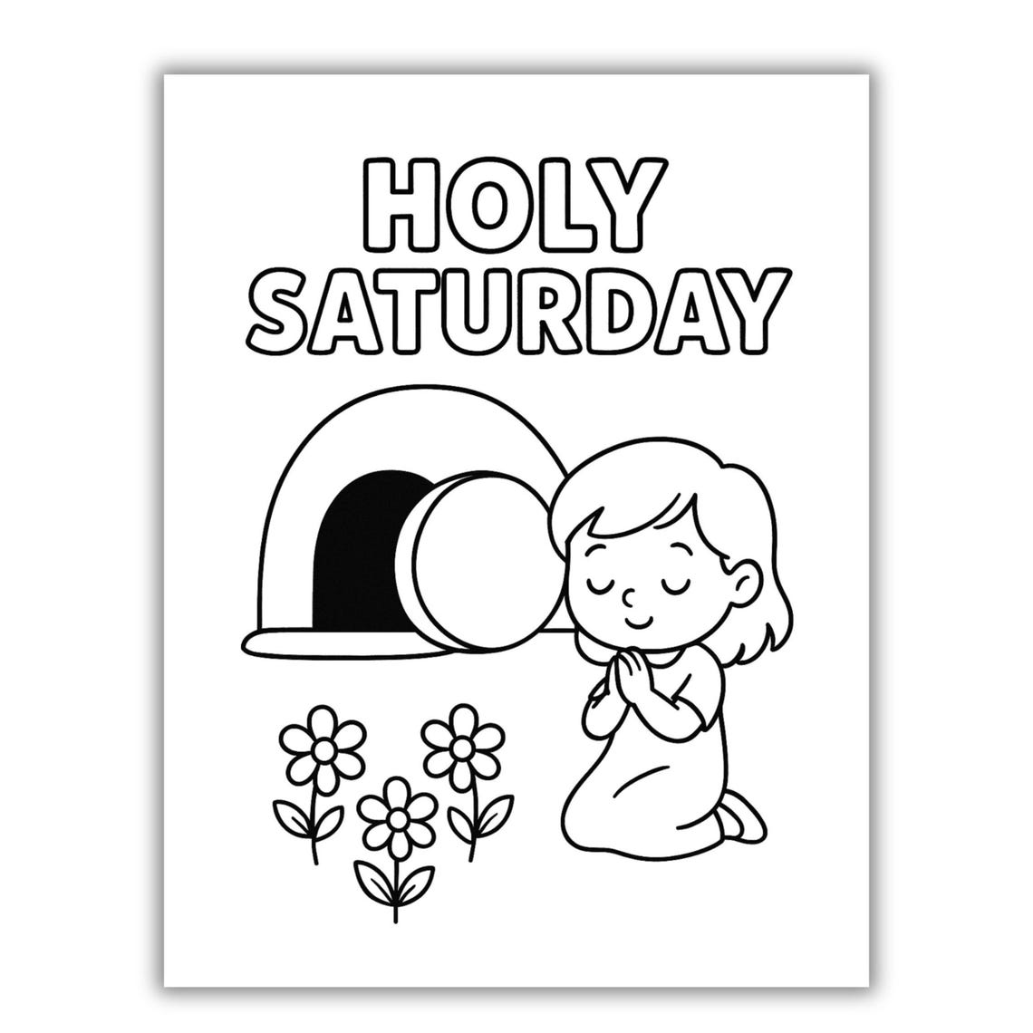Holy Saturday Coloring Pages for Kids - Etsy