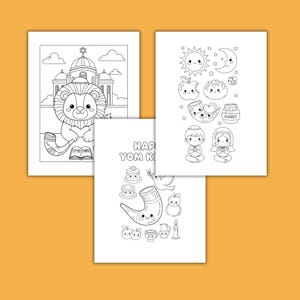 Yom Kippur Coloring Pages: Jewish Holiday Art, Reflection & Learning ...
