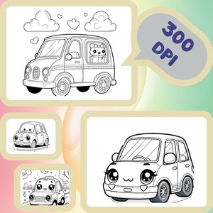 52 Cute Car Coloring Pages for Kids, Toddlers Preschoolers Kindergarten ...