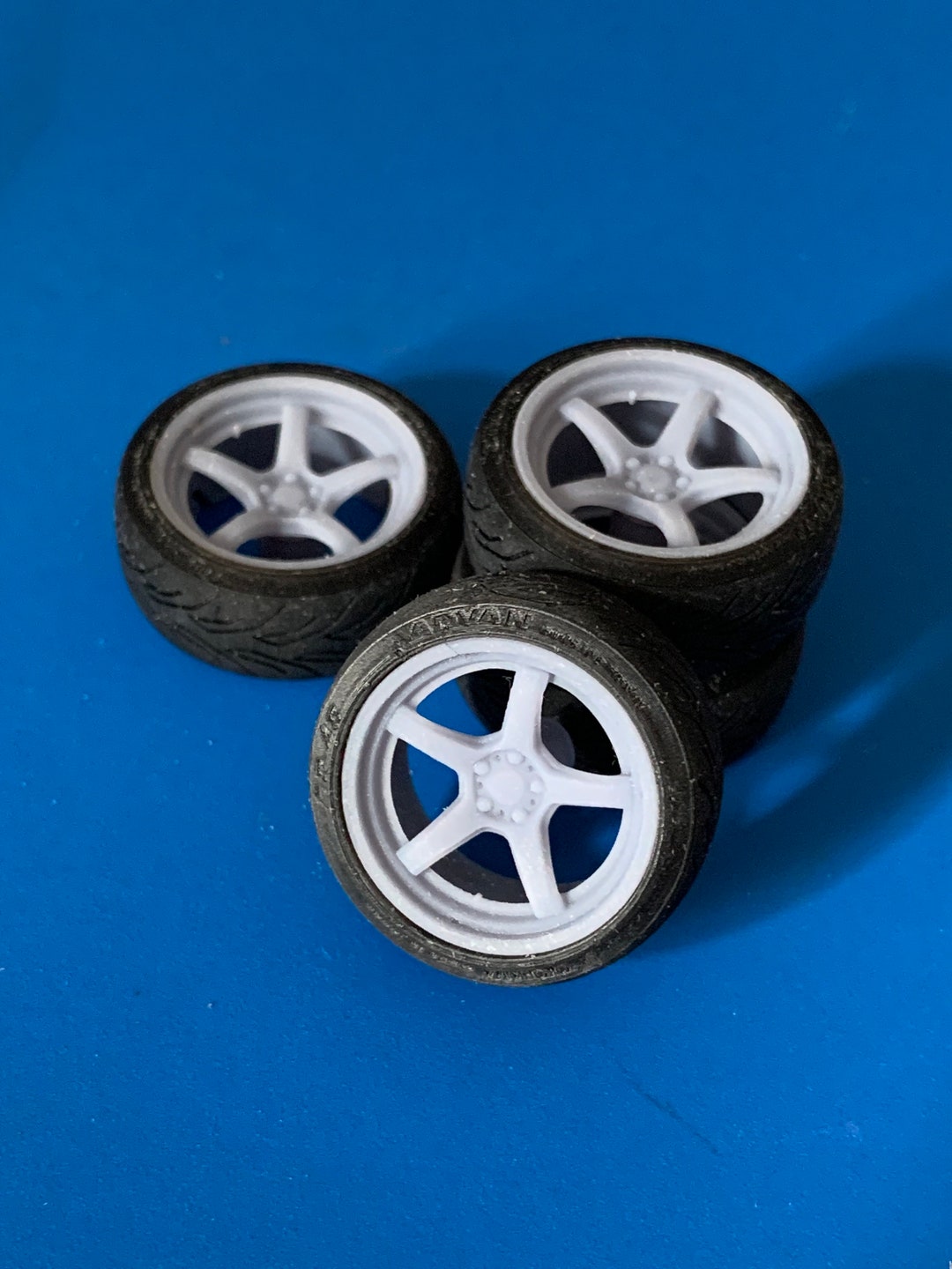 3D Print WORK Emotion T5R 2-piece Rim Set of 4 With Black Resin ADVAN ...