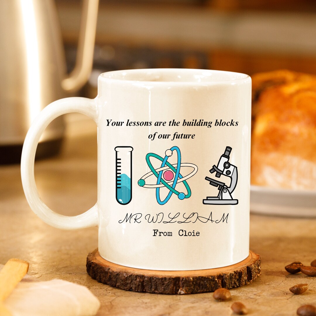 Science Teacher Mug, Custom Physics Teacher Gift, Science is Awesome ...