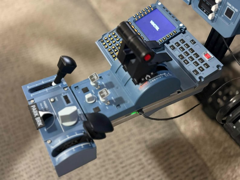 3D Printed CDU PFP Mount + ECAM for Winctrl Winwing Throttle Desk ...
