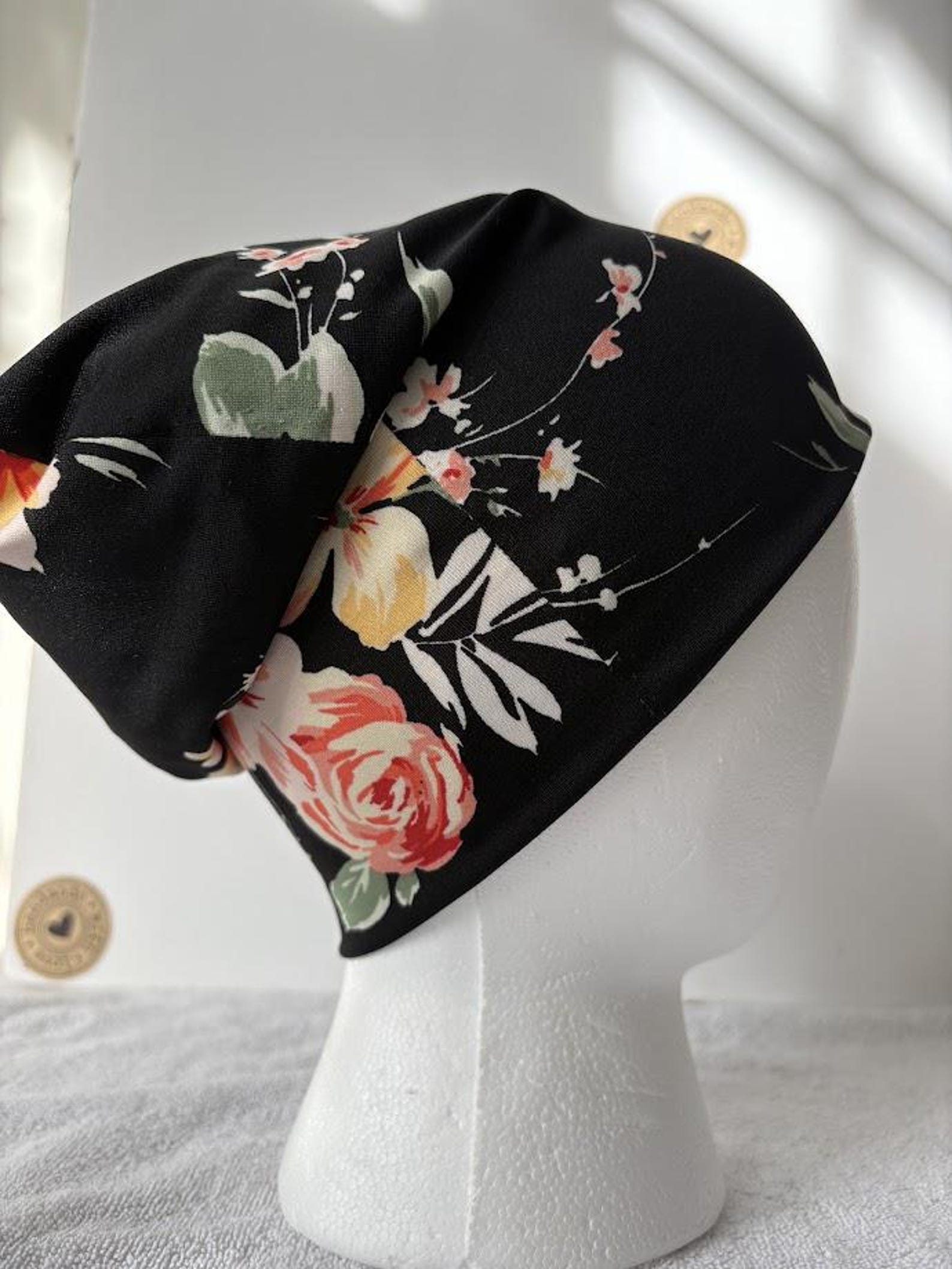 Chemo Soft Cap for Hair Loss Hat, Chemotherapy Head Wear, Head Covers ...