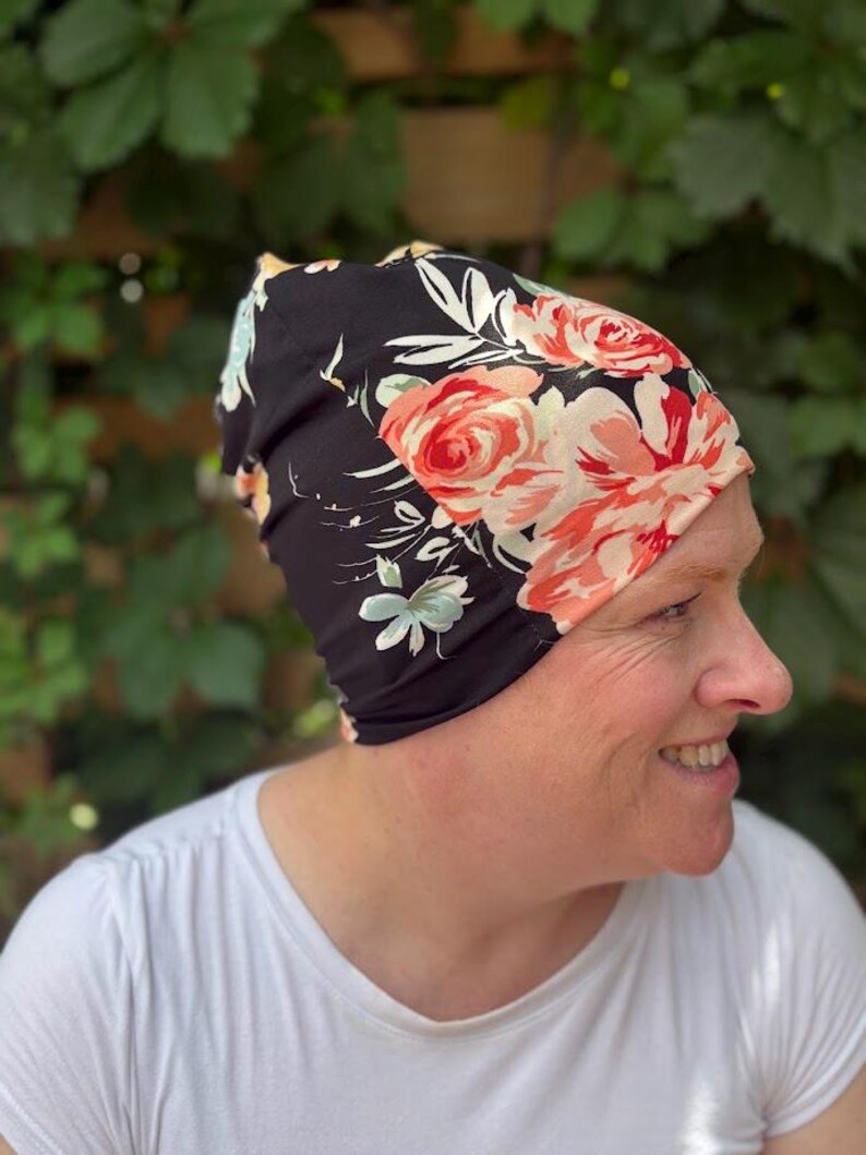 Chemo Soft Cap for Hair Loss Hat, Chemotherapy Head Wear, Head Covers ...