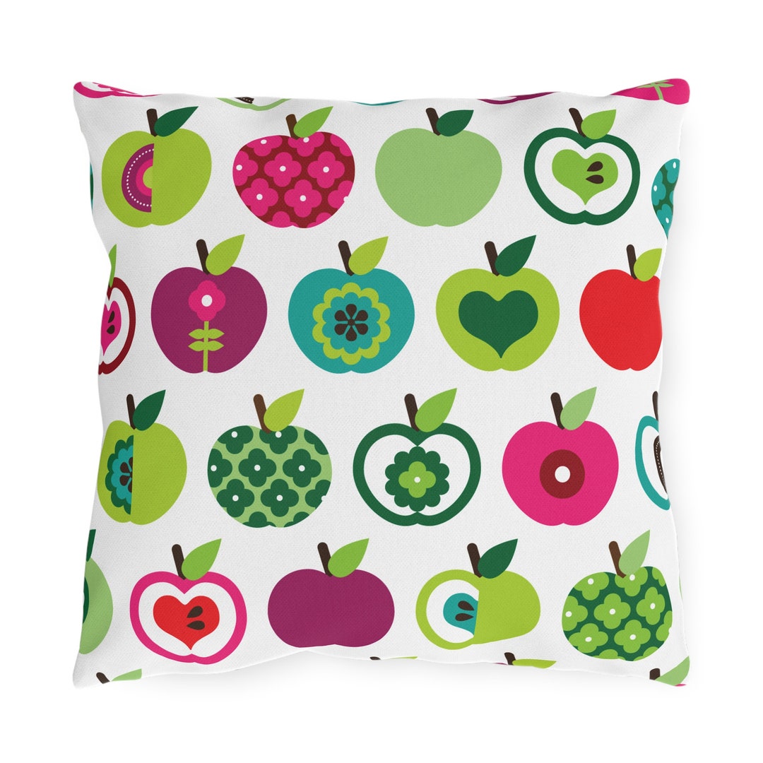 Retro Print Outdoor Pillows - Etsy