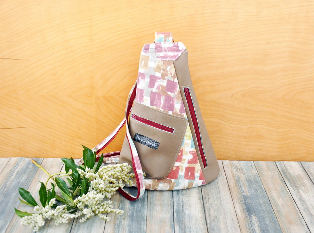 Designer Backpack Purse, Sling Back Pack Purse, Zipper Shoulder Bag ...