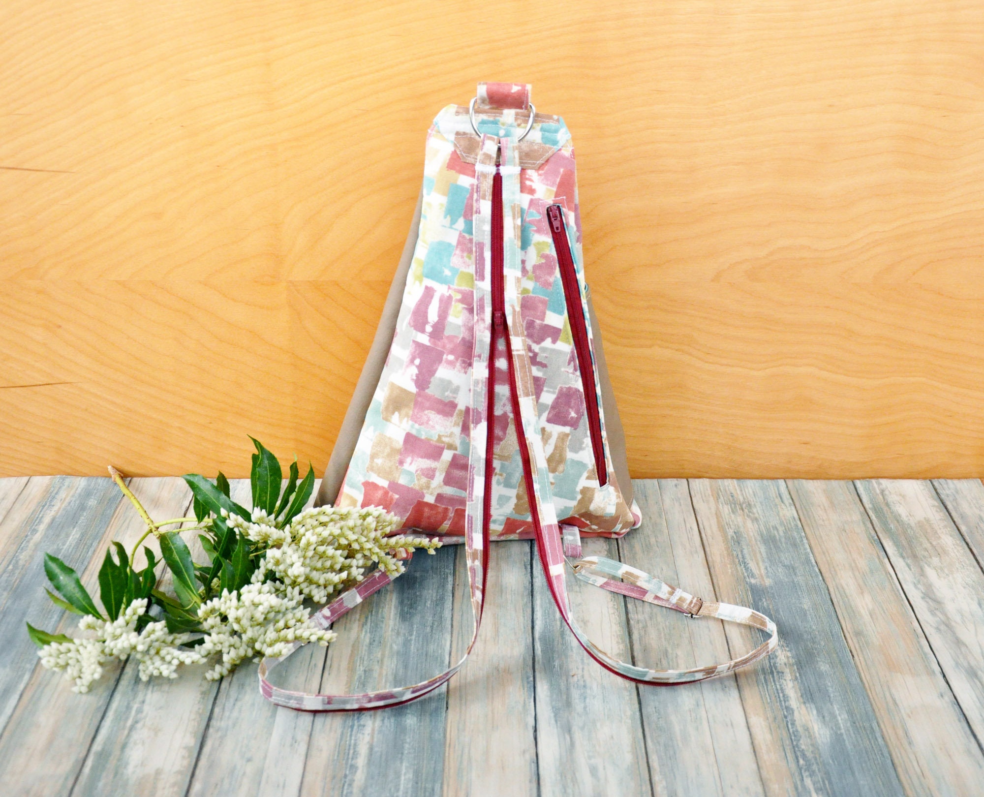 Designer Backpack Purse, Sling Back Pack Purse, Zipper Shoulder Bag ...