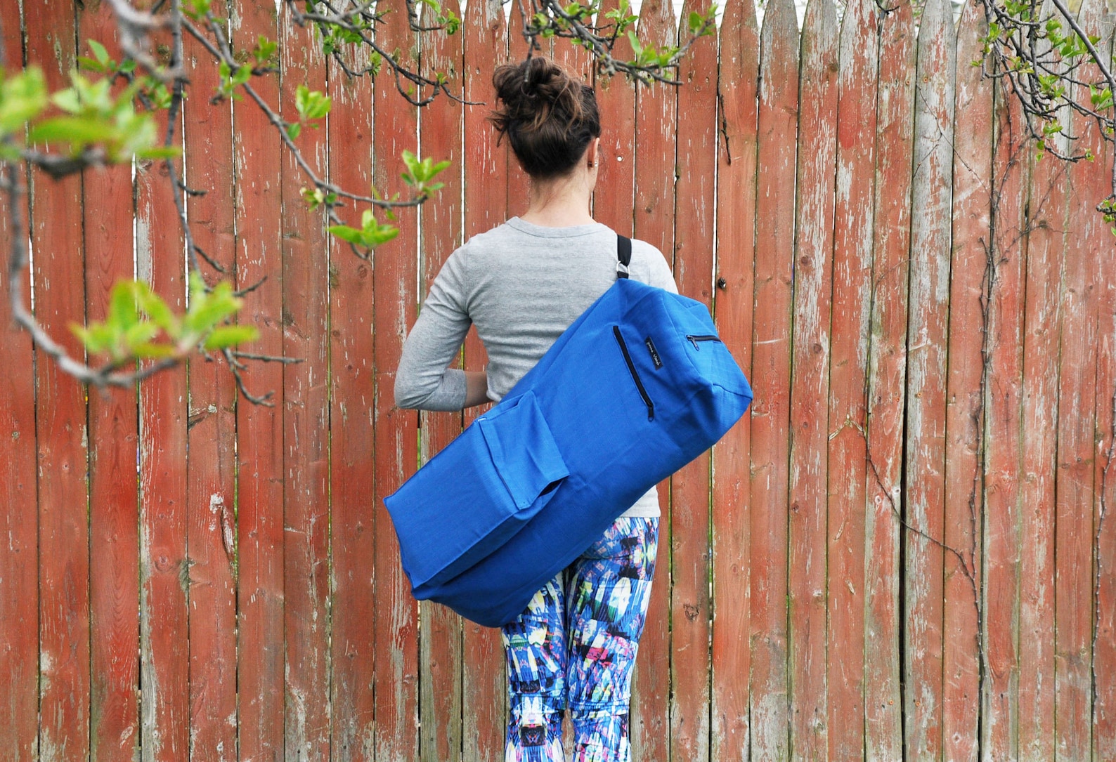 Extra Large Yoga Bag, Royal Blue Yoga Mat Bag, Unisex Yoga Mat Carrier ...