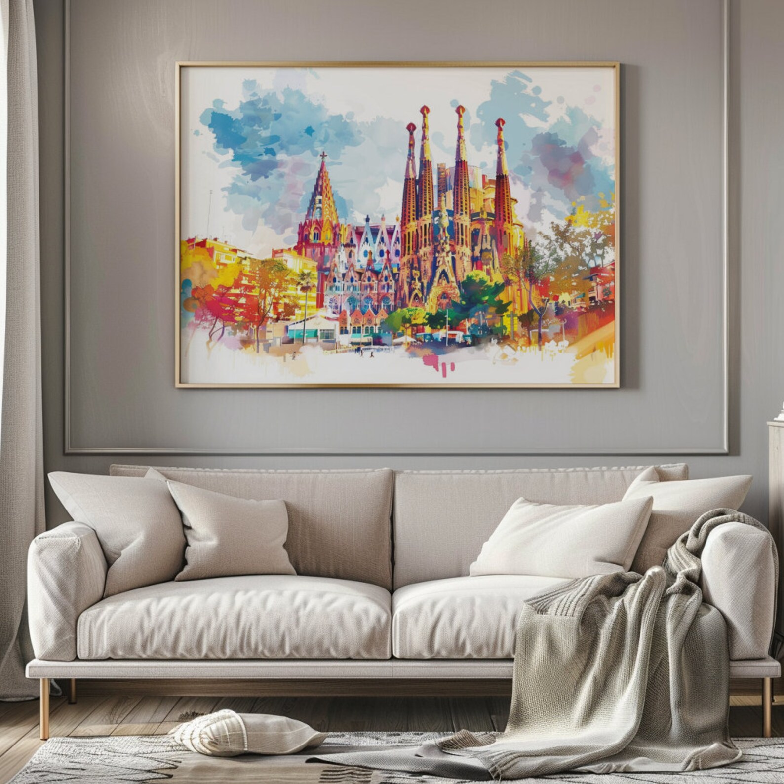 Barcelona Landmarks Art Colourful Gaudí Architecture, Sagrada Familia ...