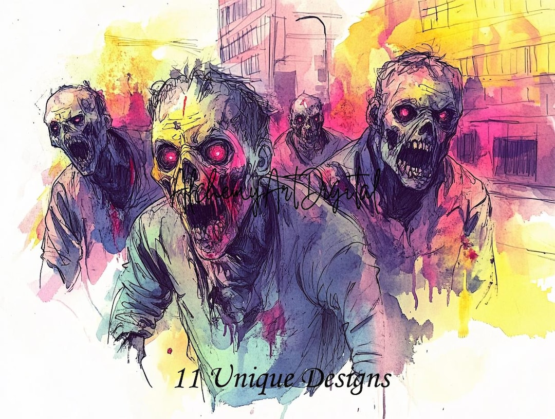 Zombie Apocalypse Art Dark Concept Art Horror Fans Zombie Themed ...