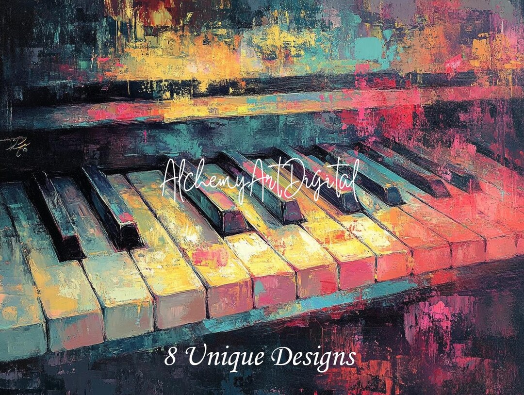 Colourful Piano Images Piano Artwork Styles Emotive Piano Pictures ...