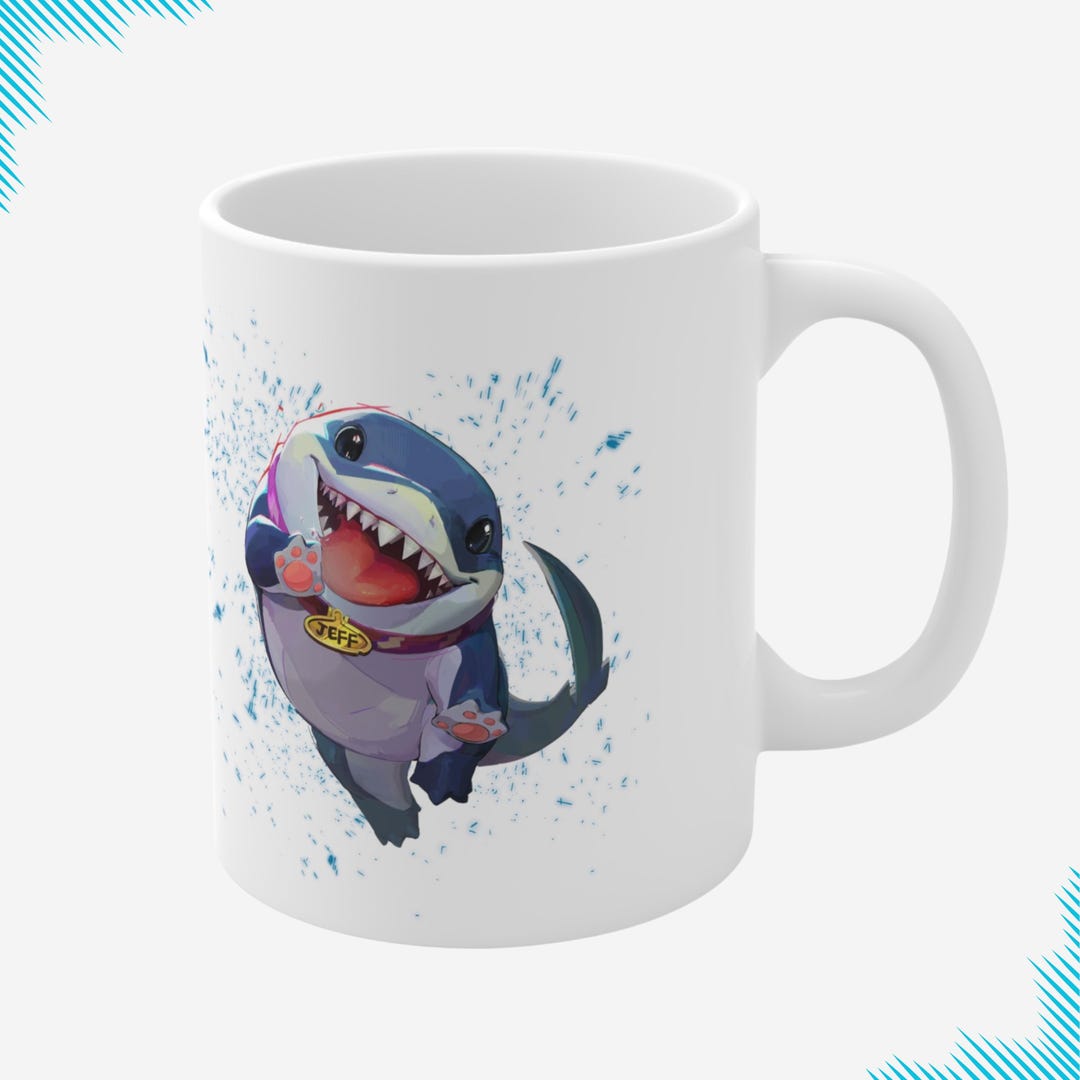 Marvel Rivals Jeff the Land Shark Mug, Jeff Mug| White Colour | Great ...