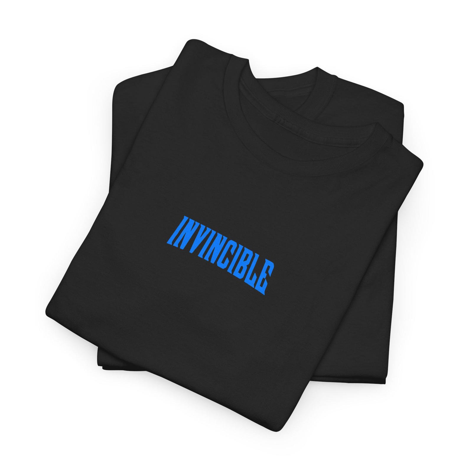 Blue Logo Invincible Graphic T-shirt, Back and Front Print, Superhero ...