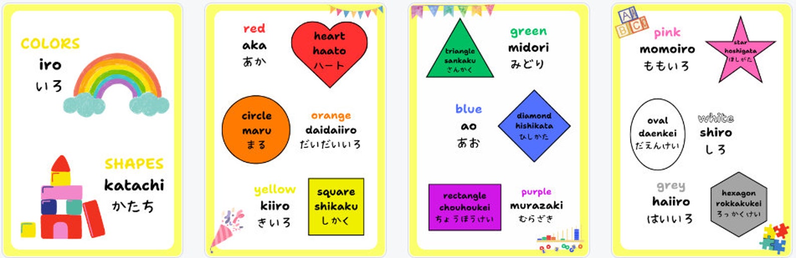 Basic English-japanese Book Bundle for Children (PDF Files) - Etsy