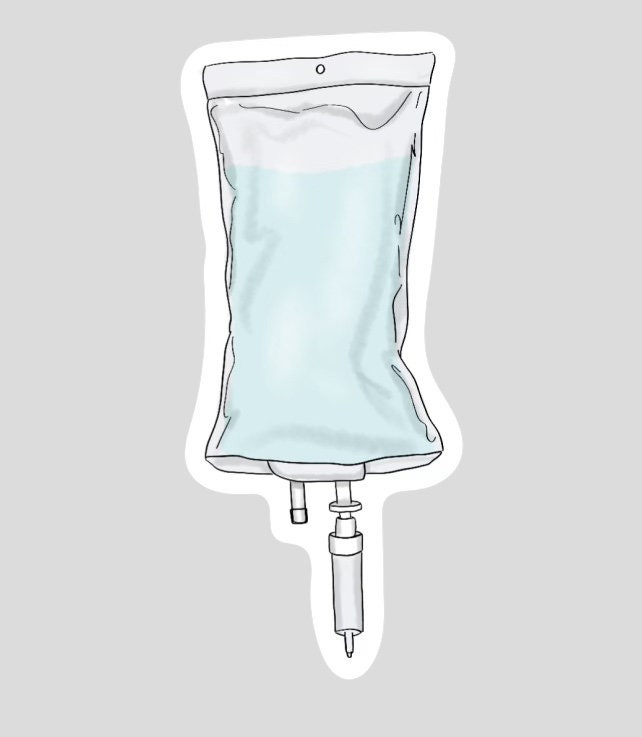 IV Fluid Sticker for Nursesiv Bolus Decalnormal Saline ...