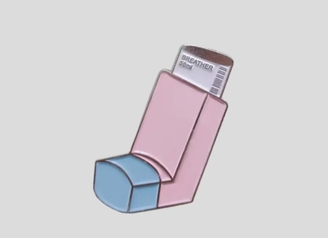 Rescue Inhaler, Asthma Inhaler Enamel Pin, Pin Collector, Respiratory ...