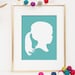 Custom Silhouette Print - Personalized Silhouette Print Made From YOUR ...