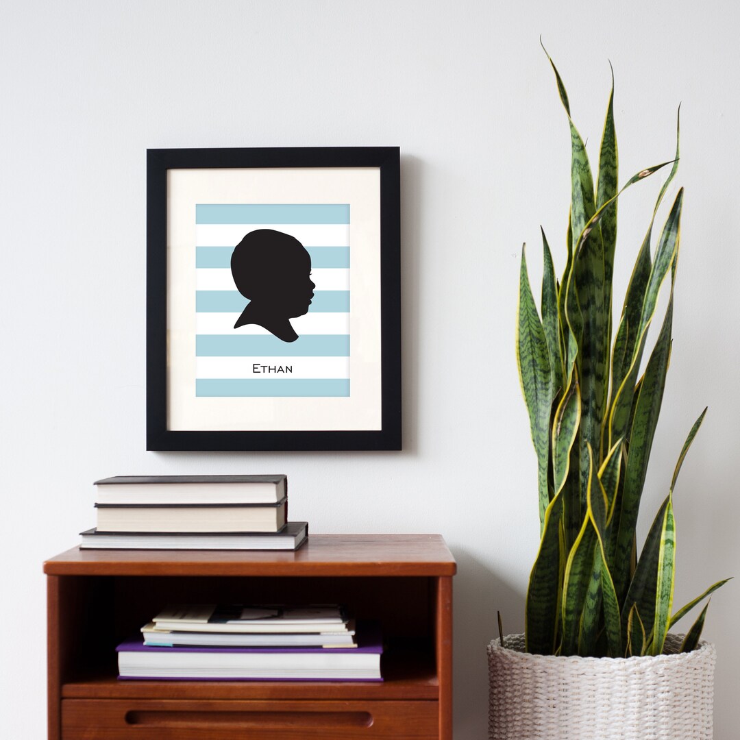 Silhouette Custom Print Made From Your Photo - by Simply Silhouettes ...