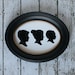 Custom Silhouette Triple Print With 3 Silhouettes - Made From Your ...