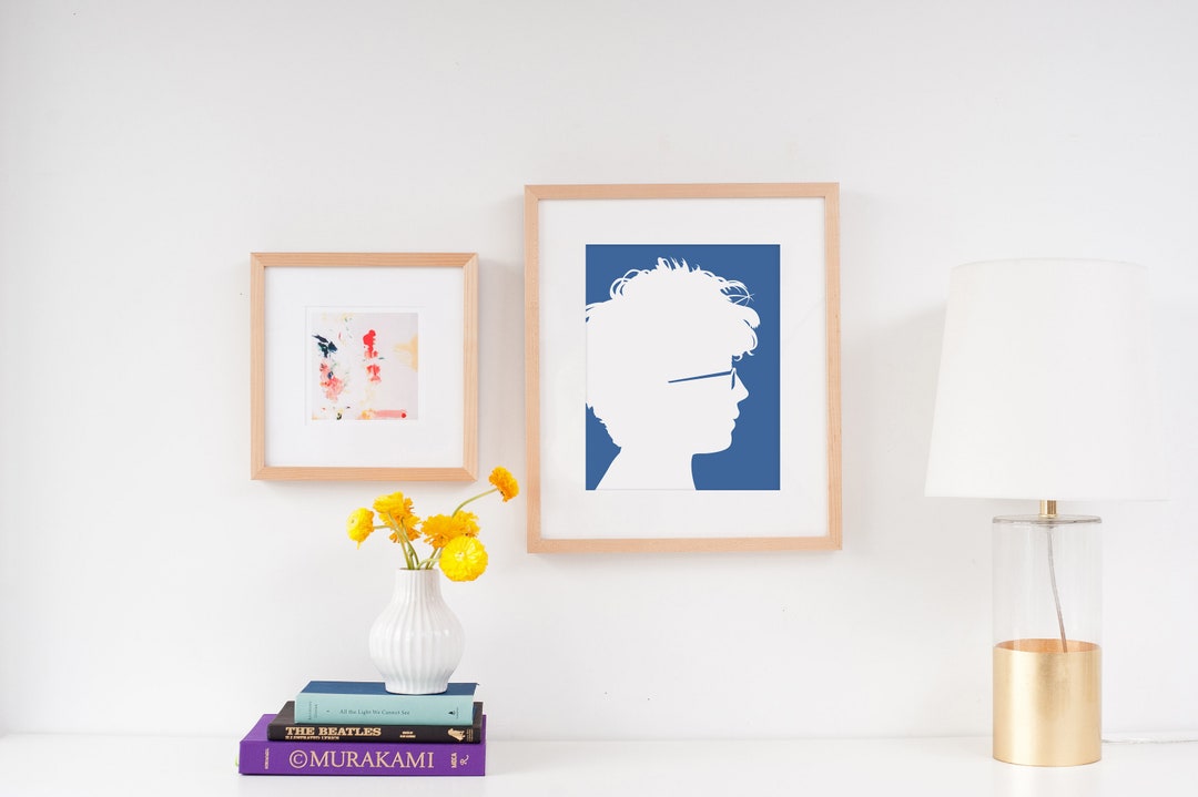 Custom Silhouette Print Made From Your Photo - Personalized Silhouette ...