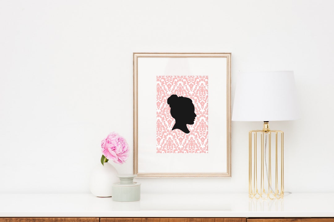Custom Silhouette Portrait - Personalized Silhouette Print - by Simply ...