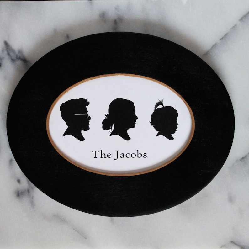 Custom Silhouette Triple Print With 3 Silhouettes - Made From Your ...