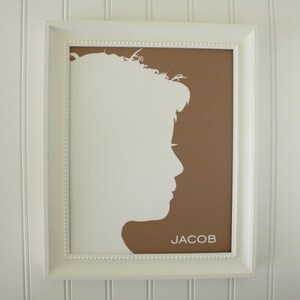 Custom Silhouette Print Made From Your Photo - Personalized Silhouette ...