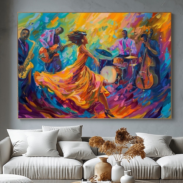 Jazz Painting - Etsy