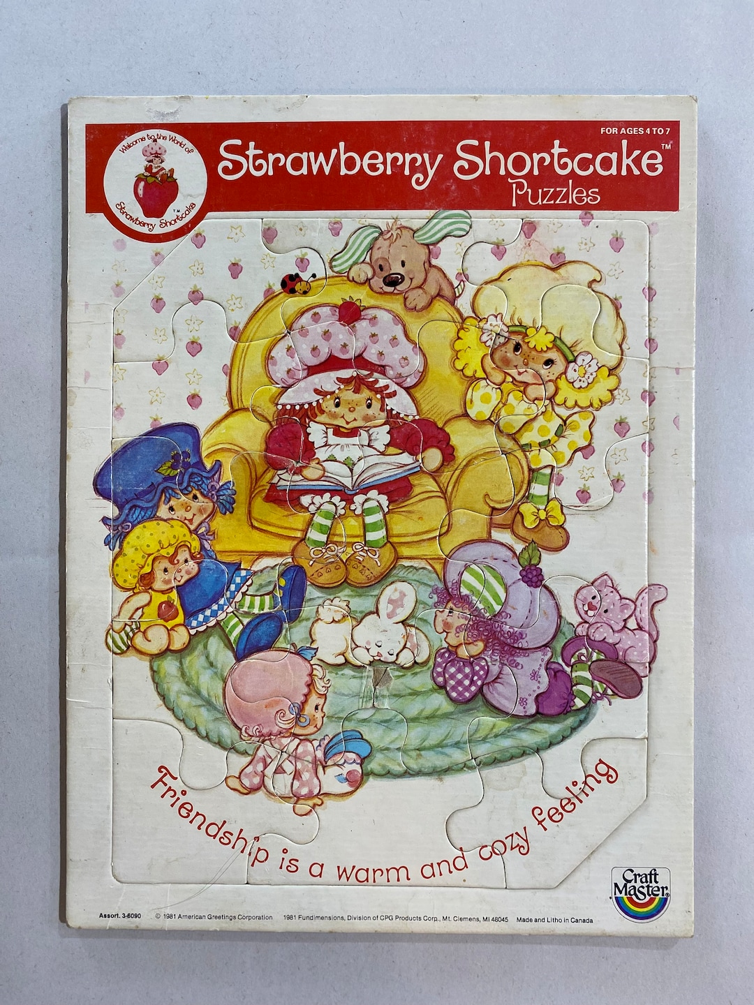 Vintage 1981 Strawberry Shortcake Puzzle-lot of 2 - Etsy