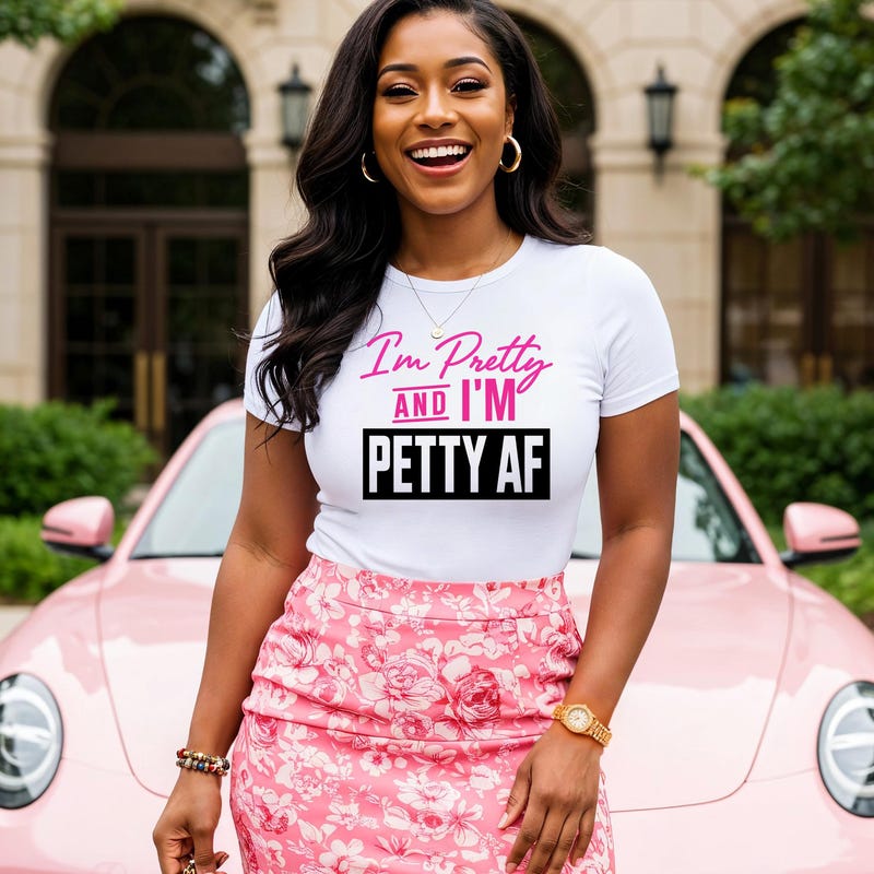 Pretty and Petty Af Shirt - Etsy