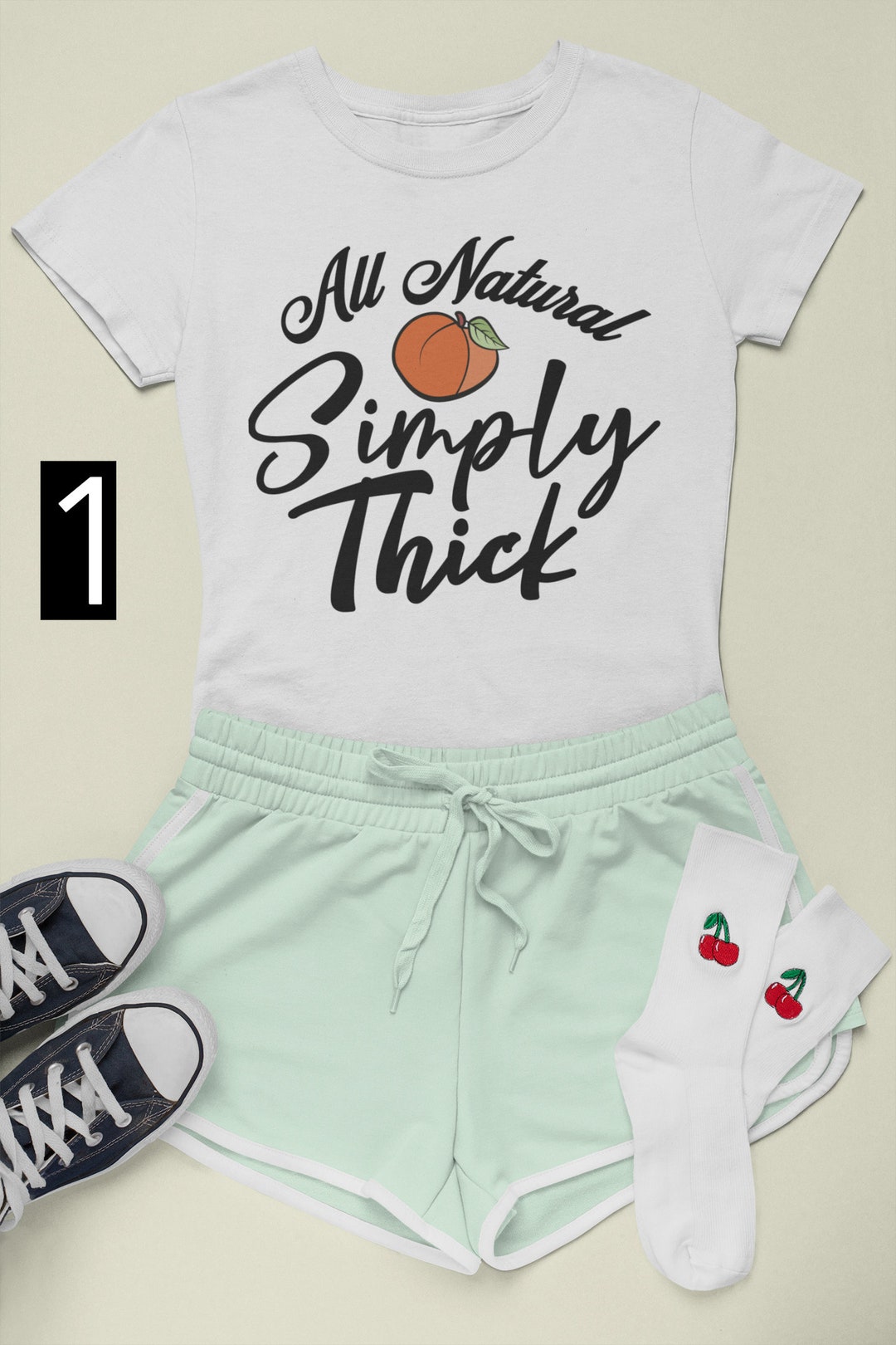 All Natural, Simply Thick Graphic T-shirt, Sweatshirt, or Hoodie ...