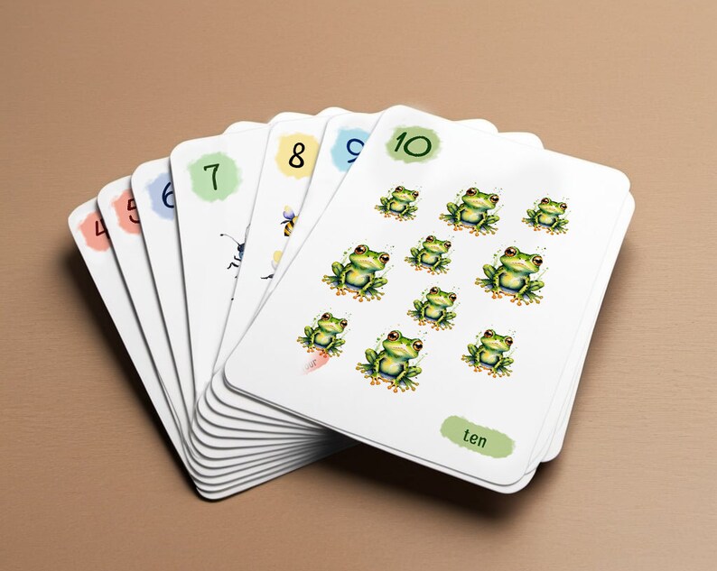 Numbers Flashcards | Number Cards 1-20 | Watercolor Alphabet | Learning ...